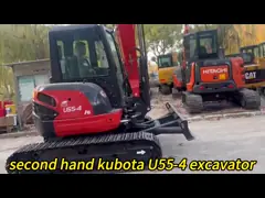 Kubota U55-4 Mini Excavator 5 Ton Used Digger Machine With 1400 Working Hours In Japan