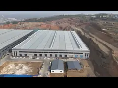 China Steel Structure Factory with EPS Sandwich Panels and Galvanized Purlins for sale