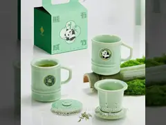 Ready To Ship In Stock 550ml Porcelain Mug With Hand Painted Decal