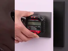 China HT107 Socket Tester Pro Voltage Test RCD 5/30mA Socket Detector Ground Zero Line Plug Polarity Phase Check for sale