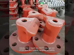 450T Tee Type Cast Iron HT200 Boat Deck Bollards Stainless Steel Boat Bollards	Maritime International Bollards Small Boat Bollards Jetty Bollards Galvanized Polished For Marine Outfitting