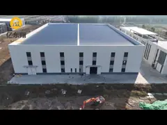 China Glass Magnesium Board Floor Design Concept Prefabricated Metal Building With Large Span for sale