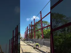 China Prefab Self Storage Buildings，Car 4S Showroom Steel Structure Hall Prefabricated Buildings for sale