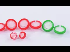 중국 일회용 주사기 필터 수소공성 PTFE 오렌지 13mm 0.45um 100pcs/pack 3년 판매용