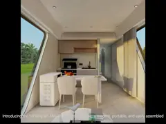 China Insulated Waterproof Fireproof Space Capsule Home House with Materials and Construction for sale