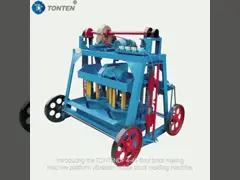 China Floor Brick Making Machine Platform Vibration Mobile Block Molding Machine for sale