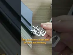 Double corner joint for door and window