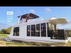 Aluminum House Boat 10T Capacity 20mm Deck Thickness for Your Requirements
