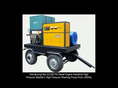 22500psi Diesel Engine Industrial High Pressure Washers High Pressure Washing Pump