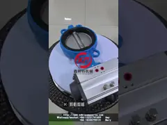 solenoid butterfly valve with cylinder