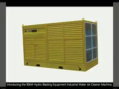 China 90kw Hydro Blasting Equipment Industrial Water Jet Cleaner Machine For Road Mar Remove for sale