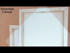 China Custom Size 280g Cotton Stretched Canvas Lienzos Para Pintar Canvases For Painting for sale