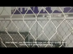 China 304 Stainless Steel Cable Mesh PVD Galvanized Surface For Decoration for sale