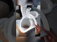 ASME B16.21 Nonmetallic PTFE Flat Gasket White Color For Flat Face Pipe Flanges