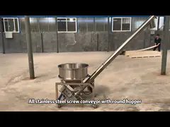 Industrial-Grade Hopper Tube Stainless Steel U-Shape Screw Feeder Conveyor