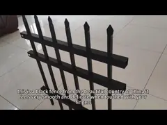 China Weatherproof Easy Installation Black Tubular Steel Fencing System For Residential Use for sale