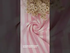 China 300g Combed Cotton Striped Fabric for Polo Shirts - High Elasticity Breathable Material for sale