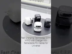 Fast Charging Technology 65W PD Retractable Wall Charger for Universal Phone Charging