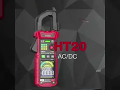 Cina HT205 Clamp Meter Auto Range True RMS NCV DC AC Voltage Inrush Current Temperature Tester Voltmeter automatico in vendita