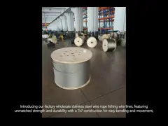 China Round Strand 1 X 19 Stainless Steel Wire Rope in Sub Vertical Lifting Wire Rope for sale