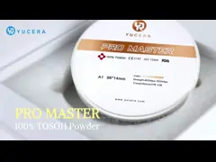 Yucera Pro Master Zirconia discs - 0 deformation