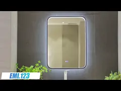 Illuminated Bluetooth Bathroom Mirror With Color Temperature Options And 90° Shine Angle