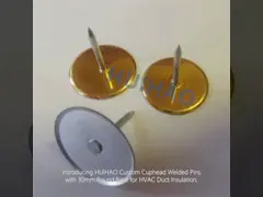 Cup Head Welded Pins  With 30 Mm Round Base For HVAC Duct Insulation