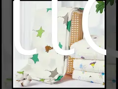 Vivid Pattern 6 Layer Gauze Fabric