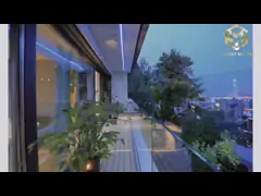 China Tempered Safety Glass Aluminum Fence Panels With Anti-Rust Frame for sale