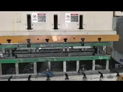 Continuous stamping process