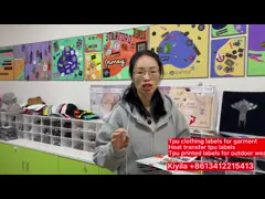 China Screen Printing Reflective TPU 3D Printed Clothing Label Patches Embossed Brand Name Logo for sale