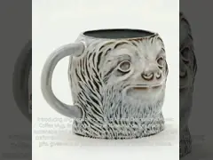 China New product 2025 3d CUP animal decoration ceramic coffee 3D mug cup for sale
