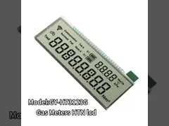 China Custom Size LCD Display Gas Meters HTN Positive Reflective LCD Screen 78x30mm for sale