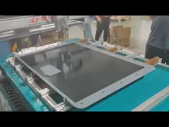 mirror decorating light frame silicone glue application by 3 axis glue dispensing robot