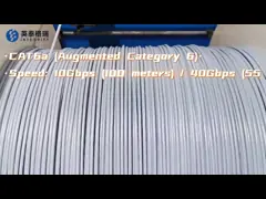 PVC High Speed Ethernet Cable 1000FT Cat6A UFTP Gray Cable 500MHz 23AWG