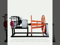 3T 5T 8T Petrol Cable Pulling Winch Faster Speed Cable Reel Winder