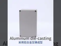 China 220x155x95mm Rectangular Hinged Metal Conduit Junction Box for sale