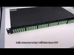 144 Core 1U Rack Mount MPO-LC/APC Single Mode Fiber ODF with Chinese Connector