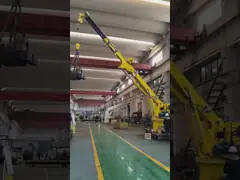 1.7T8.3M Knuckle Boom Telescopic Marine Crane Field Test Video