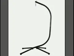 Garden Set Hammock Swing Chair with Up To 150kg Weight Capacity Black Colour