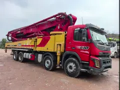 China SANY Used 62m concrete pump truck 2019 with VOLVO chassis for sale