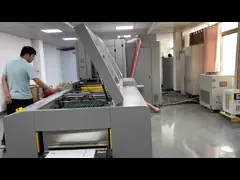 CMYK Inkjet Web Ψηφιακή Χρωματική Inkjet Τυπογράφηση Roll To Sheet Μηχανή Τύπου Τύπου Ψηφιακός Πινακτής