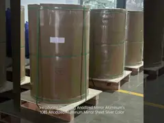 Anodized Aluminum Mirror Sheet Silver Color Customized Used For Lighting