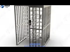 25-30 Person/Min 120-Degree Rotation Stainless Steel Full Height Turnstile with Anti Collision