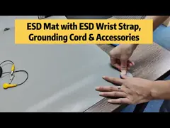 ESD Tapón de mesa de PVC gris Tapón antistatico con botón para el área antistatico