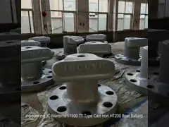 1500T Tee Type Cast Iron HT200 Boat Bollard T Head Bollard Port Bollard Maritime International Bollards Types of Mooring Bollards Canal Mooring Bollards Polished Galvanized Mooring Protection