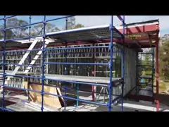 Casa modulare Luxury Villa in acciaio leggero Moderna Prefabbricata Guage leggera Stud galvanizzati