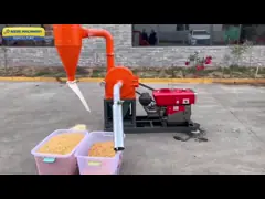 China 3000KG capacity chilli pepper big flour mill machine  22hp water cooled diesel engine for sale
