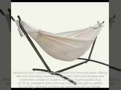 Outdoor Furniture Wrought Iron Hammock Stand For Soft And Comfortable Relaxation