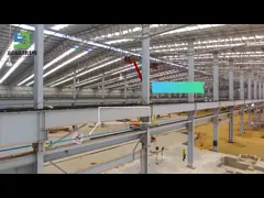 Construção de estruturas de aço Vitrine de produtos-Workshop Armazém Armazenamento Garagem Escritório